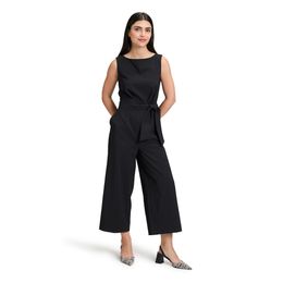 Overall Betty Barclay "Damen mit Eingrifftaschen", Damen, Gr. 48, Normalgr&ouml;&szlig;en, schwarz, Obermaterial: 86% Polyester, 14% Elasthan, figurumspielend, Rundhals, Overalls Overall, Form