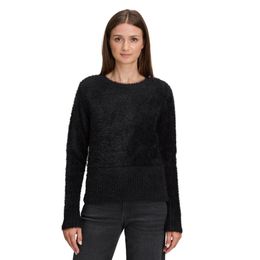 BETTY & CO Strickpullover BETTY & CO "Damen mit V-Ausschnitt", Damen, Gr. 46, schwarz, Strick, Obermaterial: 40% Polyamid, 30% Baumwolle, 20% Polyacryl, 10% Polyester, figurumspielend normal, Rundhals, Pullover Strickpullover