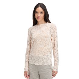 Kurzarmshirt Cartoon "Damen mit Kragen", Damen, Gr. 40, pink tint, Obermaterial: 60% Polyamid, 30% Polyester, 10% Elasthan, tailliert normal, Shirts