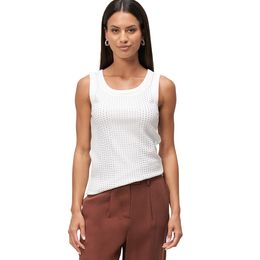Tanktop Zero "Damen mit Ziernieten", Damen, Gr. 36, silber (patch creamsilber), Jersey, Obermaterial: 95% Baumwolle, 5% Elasthan, unifarben, figurbetont normal, Rundhals, Tops Tanktop, Plain/ohne Details