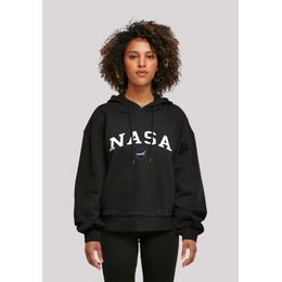 Kapuzenpullover F4NT4STIC "NASA Collegiate Logo", Damen, Gr. 4XL, schwarz, Obermaterial: 100% Baumwolle, oversize, Pullover Kapuzenpullover, Print