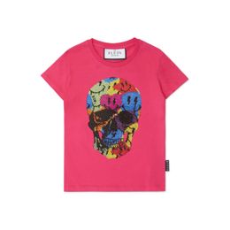 Philipp Plein Jungen T-Shirt "Smile"33, fuxia, Gr. 16, Obermaterial: 100% Baumwolle, Shirts