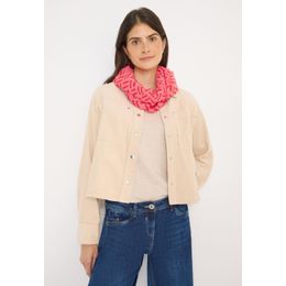 Cecil Damen Looppumpkin orange, gemustert, Stoff, 50% Polyester, 50% Viskose, Modet&uuml;cher, aus softem Materialmix