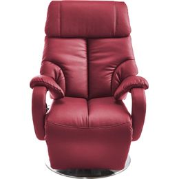 Sit & More TV-Sessel SIT & MORE, B:80cm H:113cm T:80cm, rot, Luxus-Kunstleder;NaturLEDER (echtes Rindsleder);Luxus-Microfaser (100% Polyester), Sessel,