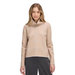 Strickpullover Betty Barclay "Damen mit Lurexfaden", Damen, Gr. 36, beige (patch beige, grau), Strick, Obermaterial: 45% Viskose, 24% Polyester, 21% Polyamid, 10% Polyester, l&auml;ssig geschnitten normal, Pullover Strickpullover