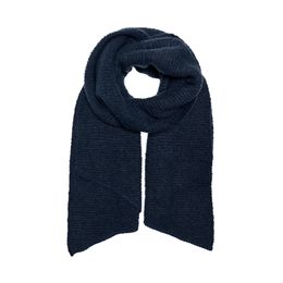 Only Damen Strickschal "ONLMERLE LIFE KNITTED SCARF NOOS"naval academy, unifarben, Strick, Kunstfaser, Modet&uuml;cher
