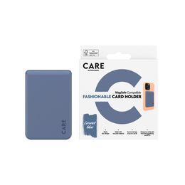 Etui "Fashionable Card Holder mit MagSafe f&uuml;r Apple iPhone", iPhone 12 iPhone 13 iPhone 14, blau, CARE BY PANZERGLASS, H&uuml;llen, Kartenhalter,