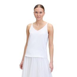 Vera Mont Damen Satinbluse "Damen mit V-Ausschnitt", wei&szlig;, festlich, Gr. 44, Satin, Obermaterial: 100% Polyester; Futter: 100% Polyester, Blusen