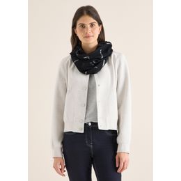 Cecil Damen Loopschwarz, gemustert, Stoff, 100% Modal, Modet&uuml;cher, aus Modal