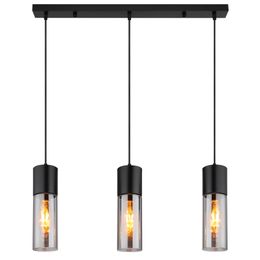 Globo LIGHTING H&auml;ngeleuchte "ANNIKA", schwarz, 1 Stk., Leuchten, H&auml;ngelampe/Pendelleuchte/Esszimmer/Wohnzimmer/Esstisch, H&auml;ngeleuchte