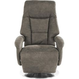 Sit & More TV-Sessel SIT & MORE, B:74cm H:111cm T:77cm, grau, NaturLEDER (echtes Rindsleder);Luxus-Microfaser (100% Polyester);Luxus-Kunstleder, Sessel,