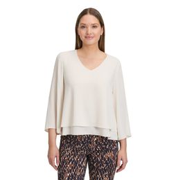 Betty Barclay Damen Schlupfbluse "Damen unifarben", beige, Gr. 48, Obermaterial: 100% Polyester, Blusen