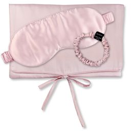 AILORIA Damen Seidentuch "Tasche, Schlafmaske & Scrunchie S TRAVEL SET BEAUTY S", rosa, Obermaterial: 100% Seide silk., Modetücher