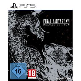 SquareEnix Spielesoftware "Final Fantasy XVI Deluxe Edition", PlayStation 5, schwarz-weiß, Spielesoftware