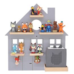 Wandregal BOARTI, B:42cm, grau, Wohnzimmer, Regale, "Regal Haus Kinder Toniebox Tonies Figuren"