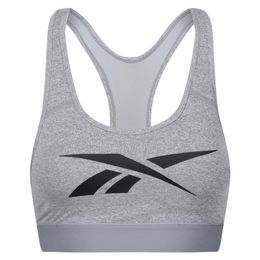 Reebok Damen B&uuml;gel-BH "Teresa", Gr. XS, grau, Obermaterial: 92% Polyester, 8% Elasthan, unifarben, BHs, breite Tr&auml;ger, ohne Verschluss, bequem,