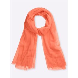 Heine Damen Modeschalorange, Viskose, Modet&uuml;cher