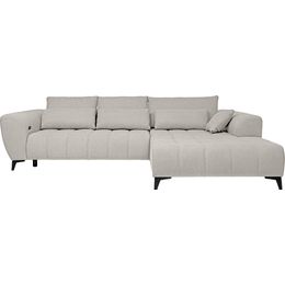 Ecksofa WERK2 "Garay, XXL-Liegefl&auml;che: elektrisch ausziehbar auf ca. 228&times;126 cm", natur, B:287cm H:64cm T:220cm, 92% Polyester, 8% Nylon, Sofas, Ecksofa, Luxus in &Uuml;bergr&ouml;&szlig;e: XXL-Liegefl&auml;che, Komfort-Ottomane & stilvolle F&uuml;&szlig;e