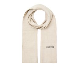Jack & Jones Strickschal JACK & JONES "JACCOLL SCARF SN", Damen, moonbeam, Strick, Viskosemischung, bedruckt, Modetücher