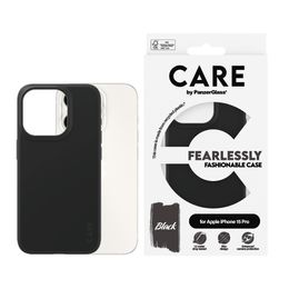 Handyh&uuml;lle "Fearlessly Fashionable Case f&uuml;r Apple iPhone 15 Pro Fashion Black", B:11cm H:2cm T:19,5cm, schwarz, CARE BY PANZERGLASS, H&uuml;llen,
