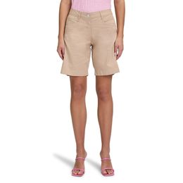 Stoffhose Betty Barclay "Damen mit Eingrifftaschen", Damen, Gr. 44, Normalgr&ouml;&szlig;en, beige, Obermaterial: 97% Baumwolle, 3% Elasthan, Basic, relaxed fit kurz, Hosen Stoffhose, Taschen