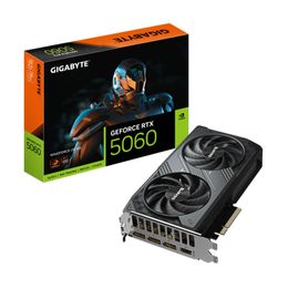 Gigabyte Grafikkarte "GeForce RTX 5060 WINDFORCE OC 8G Grafikkarte - 8GB GDDR7, 128bit, PCI-"ohne farbbezeichnung, Grafikkarten