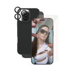 Displayschutzglas "3-in-1 Protection, Glass, Case, Lenscover", B:10,9cm H:2,6cm T:19,7mm, schwarz, CARE BY PANZERGLASS, Displayfolien,