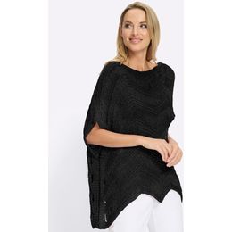 Strickpullover Heine "Pullover", Damen, Gr. 32/34, schwarz, 80% Viskose, 20% metallisierte Fasern, unifarben, Pullover Strickpullover