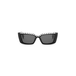 Philipp Plein Damen Sonnenbrille "Sunglasses PLEIN PURE CRYSTAL"0202, schwarz, schwarz, Sonnenbrillen