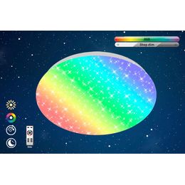 LED Deckenleuchte "MOON", wei&szlig;, Briloner Leuchten, Schlafzimmer, Leuchten
