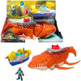 Fisher-Price Jungen Spielfigur "Imaginext Jurassic World, Rebirth, Schnapp Mosasaurus", bunt, Kunststoff, B:45cm, Spielfiguren, mit Soundeffekten und