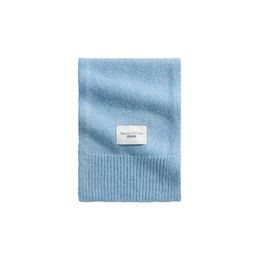 Marc O'Polo Damen Schal "aus edlem Wolle-Alpakawolle-Mix"medium blau, MARC O'POLO DENIM, unifarben, Obermaterial: 43% Wolle (Schafwolle), 34% Polyamid, 23%