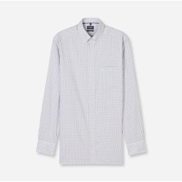 Langarmhemd OLYMP "Luxor", Herren, Gr. 41, N-Gr, nougat, Web, Obermaterial: 100% Baumwolle, normal, 2-Knopf-Manschette, Hemden, Businesshemd, modern fit, Button-down-Kragen