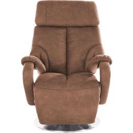 Sit & More TV-Sessel SIT & MORE, B:80cm H:113cm T:80cm, braun, Luxus-Kunstleder;NaturLEDER (echtes Rindsleder);Luxus-Microfaser (100% Polyester), Sessel,