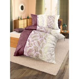 Bettw&auml;sche Kaeppel Gr. 2, rosa (altrosa), B/L: 155cm x 200cm, Mako-Satin, B/L: 80cm x 80cm, 2 Stk., Mako-Satin, 100% Baumwolle, Bettw&auml;sche, Bettw&auml;sche