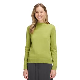 Strickpullover Betty Barclay "Damen mit Stehkragen", Damen, Gr. 36, fresh moss, Strick, Obermaterial: 55% Viskose, 30% Polyester, 15% Polyamid, Basic, gerade normal, Pullover Strickpullover
