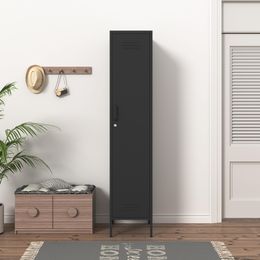 Dreht&uuml;renschrank OTTO HOME, B:38cm H:183cm T:46cmschwarz, Metall, Schr&auml;nke, "Siena Kleiderschrank Schrank Metallschrank Mehrzweckschrank Spind", in