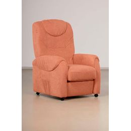 Sit & More TV-Sessel SIT & MORE, B:75cm H:110cm T:92cm, orange, Kunstleder SOFTLUX;Luxus-Microfaser ALTARA NUBUCK (100% Polyester);Luxus-Microfaser ALTARA