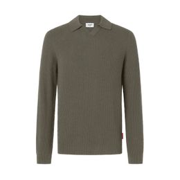 JOOP! Polokragenpullover JOOP JEANS "Ove", Herren, Gr. L, medium beige, Strick, Obermaterial: 100% Baumwolle, clean, unifarben, normal, Pullover