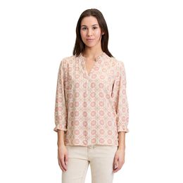 Schlupfbluse Cartoon "Damen mit Raffung", Damen, Gr. 36, rosa (cream, ros&eacute;), Obermaterial: 100% Viskose, l&auml;ssig geschnitten normal, Rundhals, Blusen Schlupfbluse