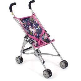 Bayer Chic 2000 CHIC2000 Kinder Puppenbuggy "Roma, Mini-Buggy", blau, Kunststoff, Metall, Stoff, B:29cm H:57cm T:50cm, Puppenwagen