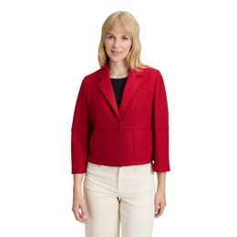 Jackenblazer Betty Barclay "Damen mit Reverskragen", Damen, Gr. 46, grün (rot), Flanell, Obermaterial: 60% Viskose, 40% Wolle, lässig geschnitten normal, Blazer