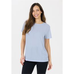 ENDURANCE ATHLECIA Funktionsshirt ATHLECIA "LIZZY", Herren, Gr. 46, purpurviolett, 88% Polyester, 12% Elasthan, meliert, normal, Rundhals, Shirts Funktionsshirt, mit QUICK DRY-Technologie