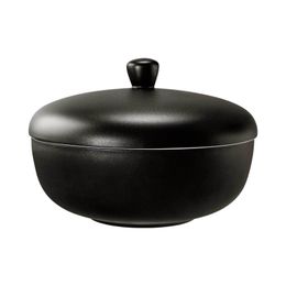 Seltmann Weiden Schale "Sch&uuml;ssel mit Deckel Liberty Velvet Black &oslash; 28 cm schwarz", B/H/L: 28,5cm, schwarz, Sch&uuml;sseln