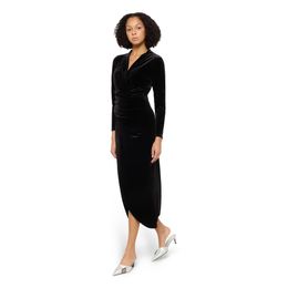 Abendkleid Vera Mont "Damen mit V-Ausschnitt", Damen, Gr. 34, Normalgr&ouml;&szlig;en, schwarz, Samt, Obermaterial: 90% Polyester, 10% Elasthan; Futter: 100% Polyester, figurbetont lang, V-Ausschnitt, Kleider Abendkleid