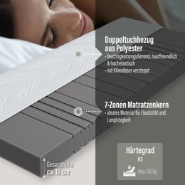 Komfortschaummatratze Beco, B:80cm H:18cm L:200cm, wei&szlig;, Bezug: 100% Polyester, Matratzen, "Marissa, 7 Zonen Matratze 90x200, 140x200 cm & weitere