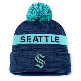 Fanatics Damen Bommelmütze "Fanatics Mütze Seattle Kraken Authentic Pro Rink Beanie Cuff", bunt, 100% Polyacryl, Mützen