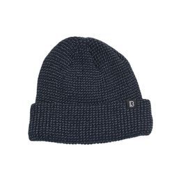 Beanie Brandit "Brandit Reflection Beanie", Damen, Gr. onesize, navy, Kunstfaser, M&uuml;tzen Beanie