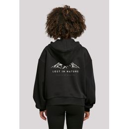 Kapuzenpullover F4NT4STIC "MOUNTAIN x F4NT4STIC", Damen, Gr. 4XL, schwarz, Obermaterial: 100% Baumwolle, oversize, Pullover Kapuzenpullover, Print
