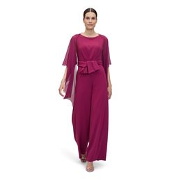 Vera Mont Damen Multifunktionstuch "Damen mit Volant", rosa, festlich, Gr. M, Chiffon, Polyester, Modet&uuml;cher, Nahtf&uuml;hrung